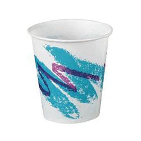 Direct Dental. Drinking Cup 3 oz. Jazz Print Wax Coated - 100 pack